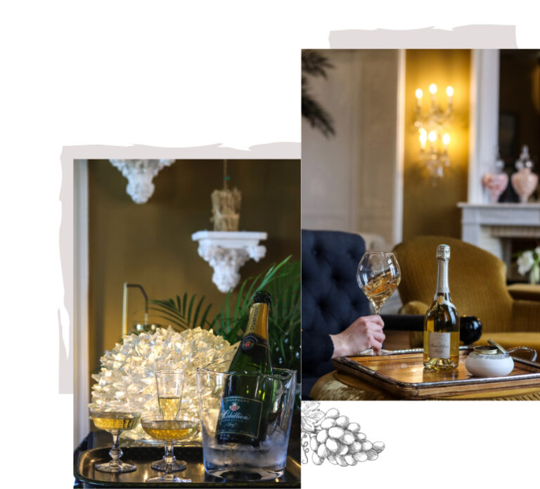 Restaurant au cœur des vignes - voyage au Château de Sacy